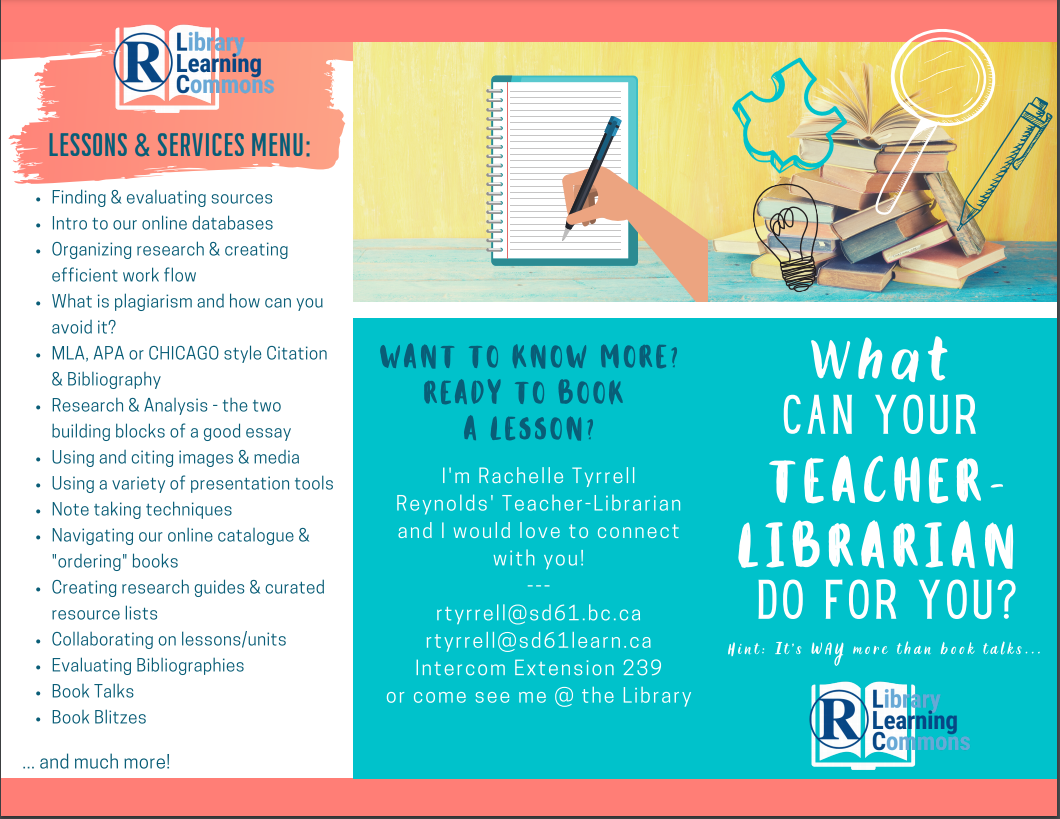 Teacher-Librarian Services - Reynolds Library